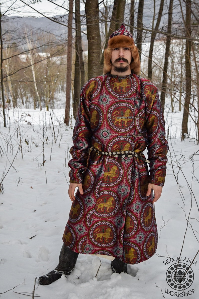 Alan, Khazar Silk Caftan From Moshchevaya Balka, Khazarian Kaganate 8th ...