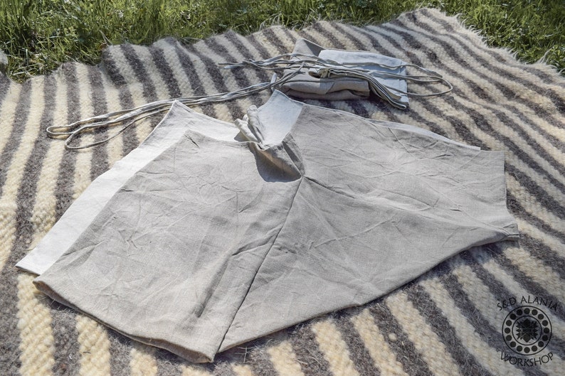 Medieval Linen Pants Shorts, Viking Age - Etsy