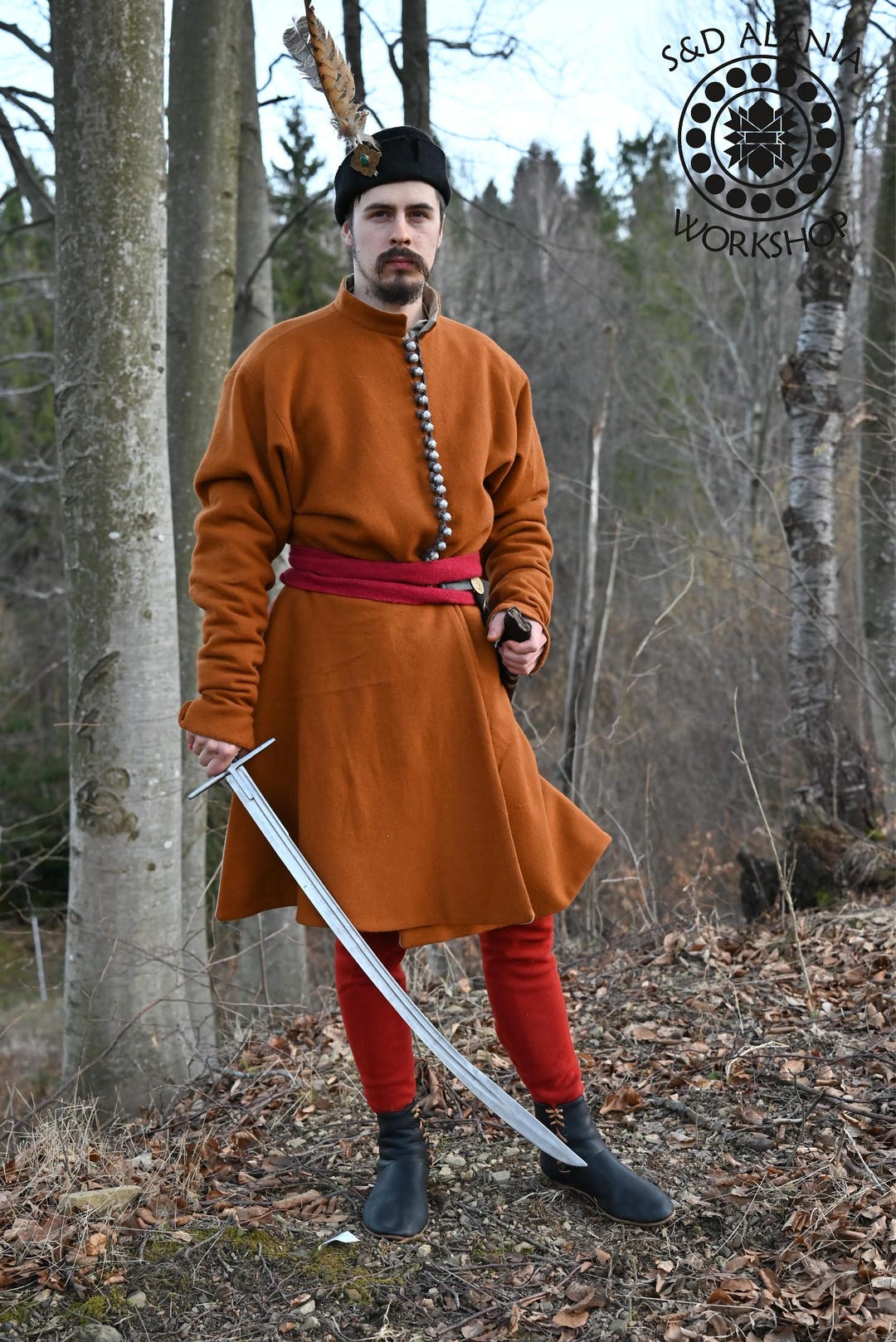 Wool Żupan: 17th Century Polish Caftan Coat, Historical Reenactment - Etsy