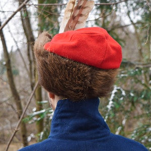 Wool Kolpak Hat, High Cap With a Slit Fur, 17th Century Poland, Hungary ...