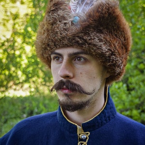 Wool Kolpak Hat, High Cap With a Slit Fur, 17th Century Poland, Hungary ...
