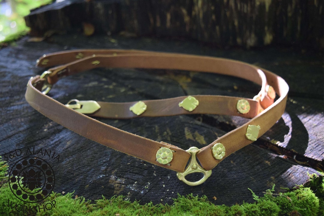 Magyar Archery Belt: 10th Century Nomad Style, Cowhide Leather - Etsy