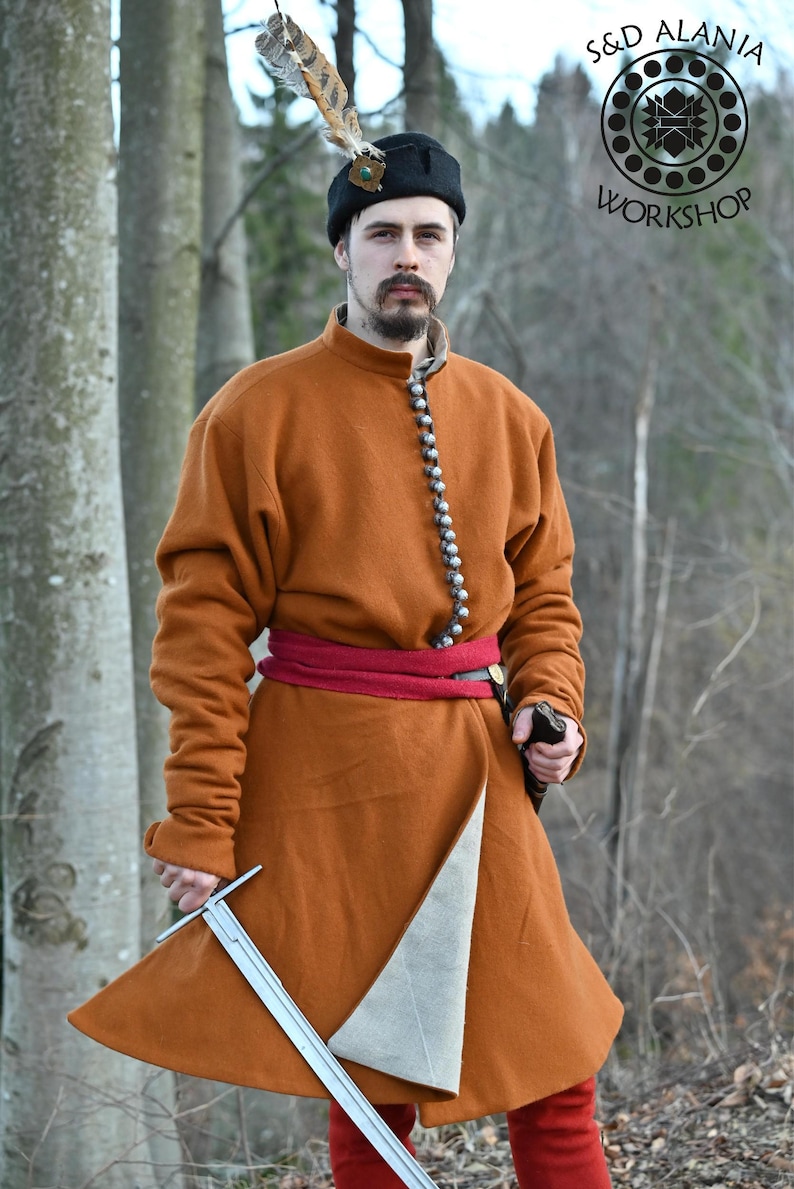Wool Żupan: 17th Century Polish Caftan Coat, Historical Reenactment - Etsy