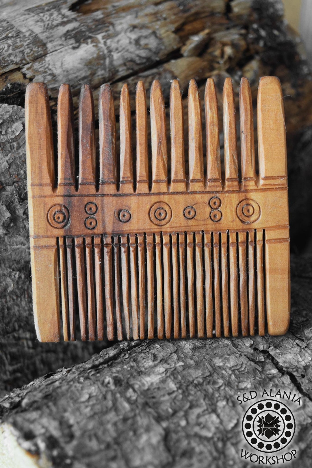 Viking Wooden Comb, Medieval Novgorod, 10-13th Century. Historical ...