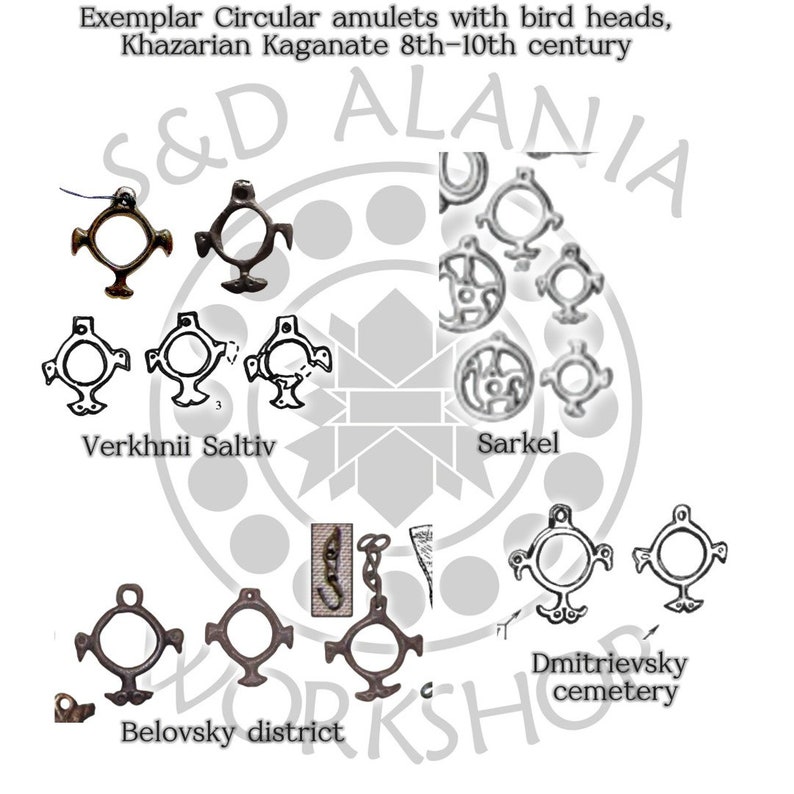 Khazarian Amulet Pendant. Caucasus, Alan, Verkhnii Saltiv 8th-10th ...