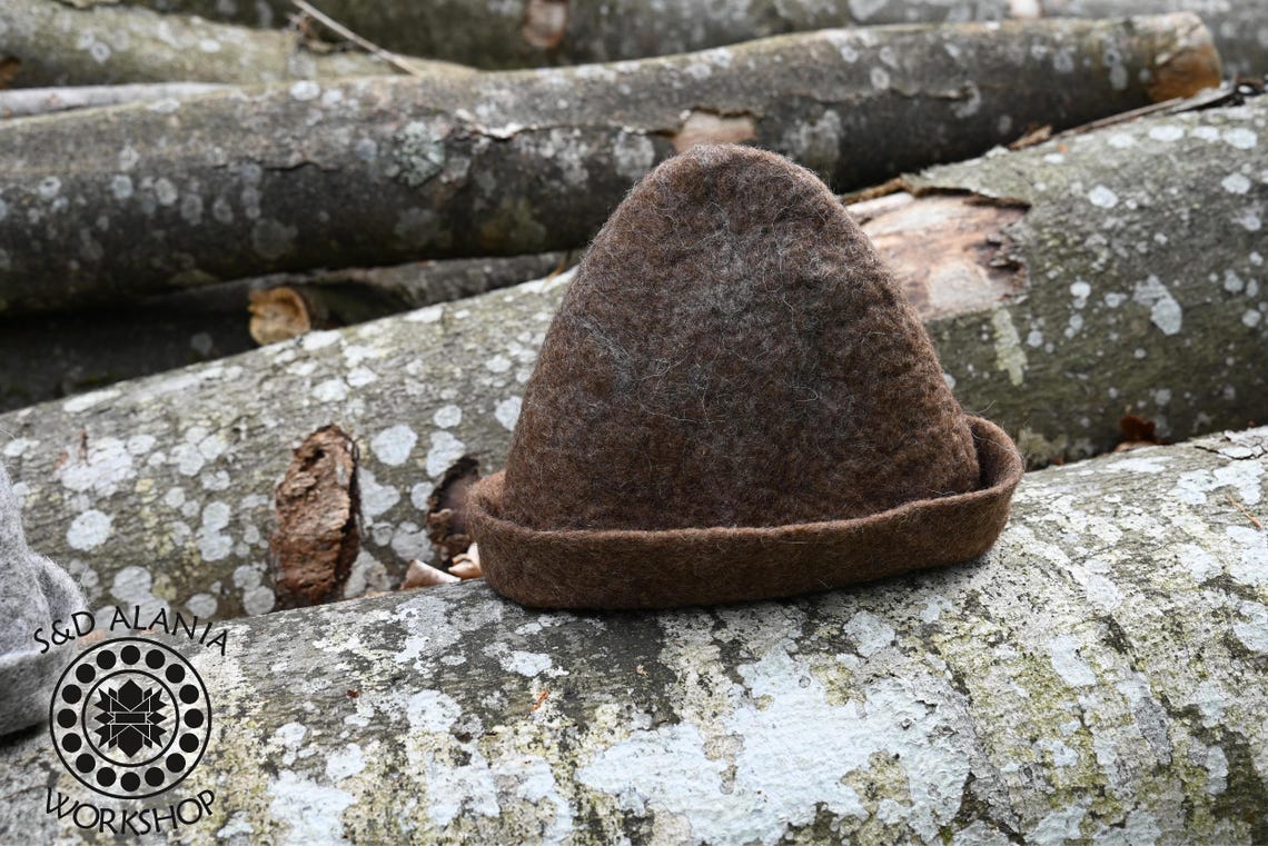 Felt Hat 100% Sheep Wool, Viking, Slavs, Early Medieval Hat - Etsy