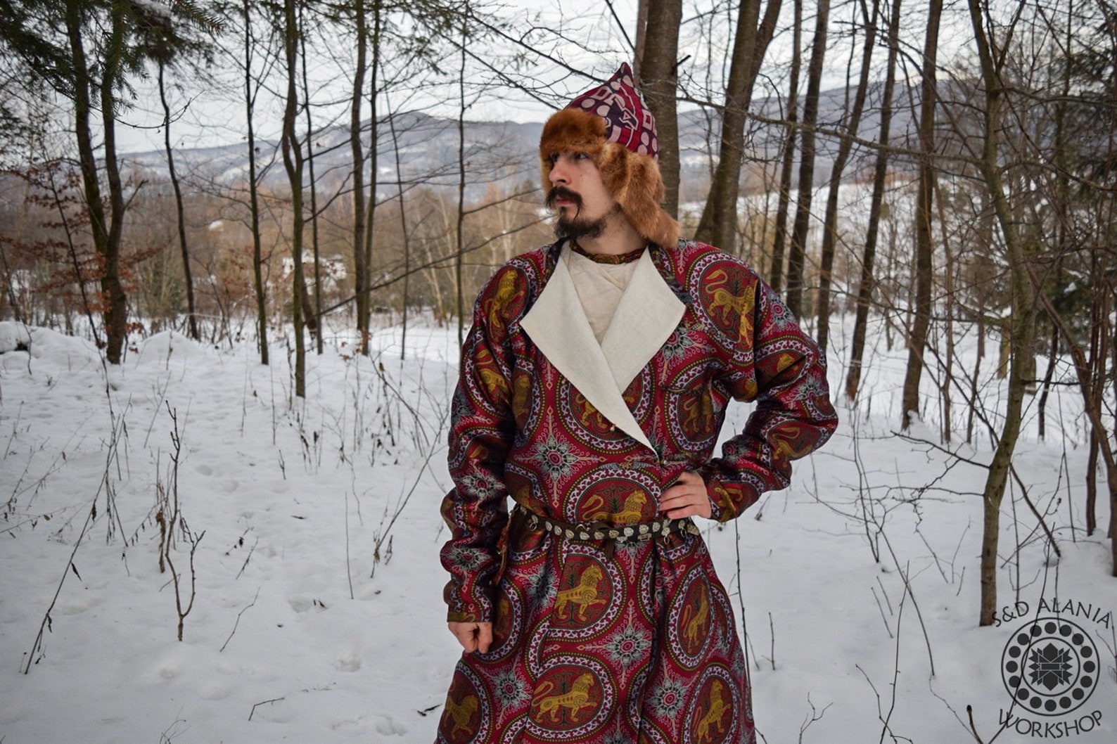 Alan, Khazar Silk Caftan From Moshchevaya Balka, Khazarian Kaganate 8th ...