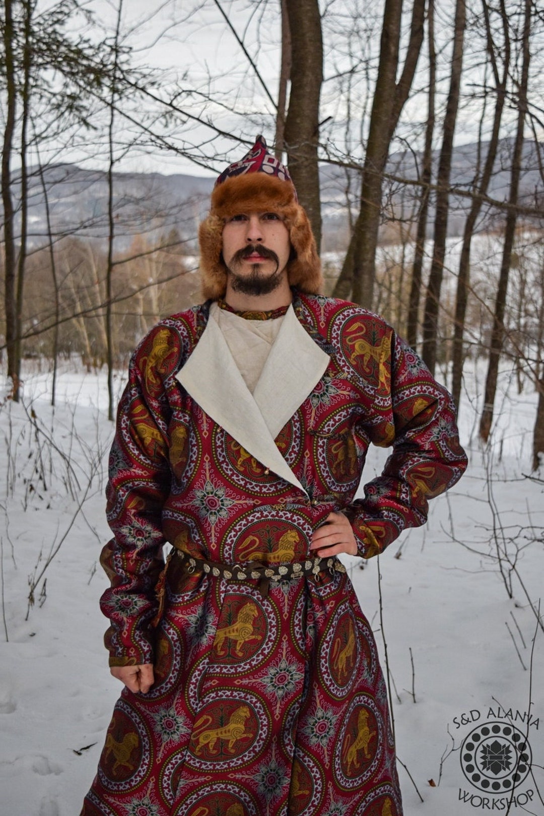 Alan, Khazar Silk Caftan From Moshchevaya Balka, Khazarian Kaganate 8th ...