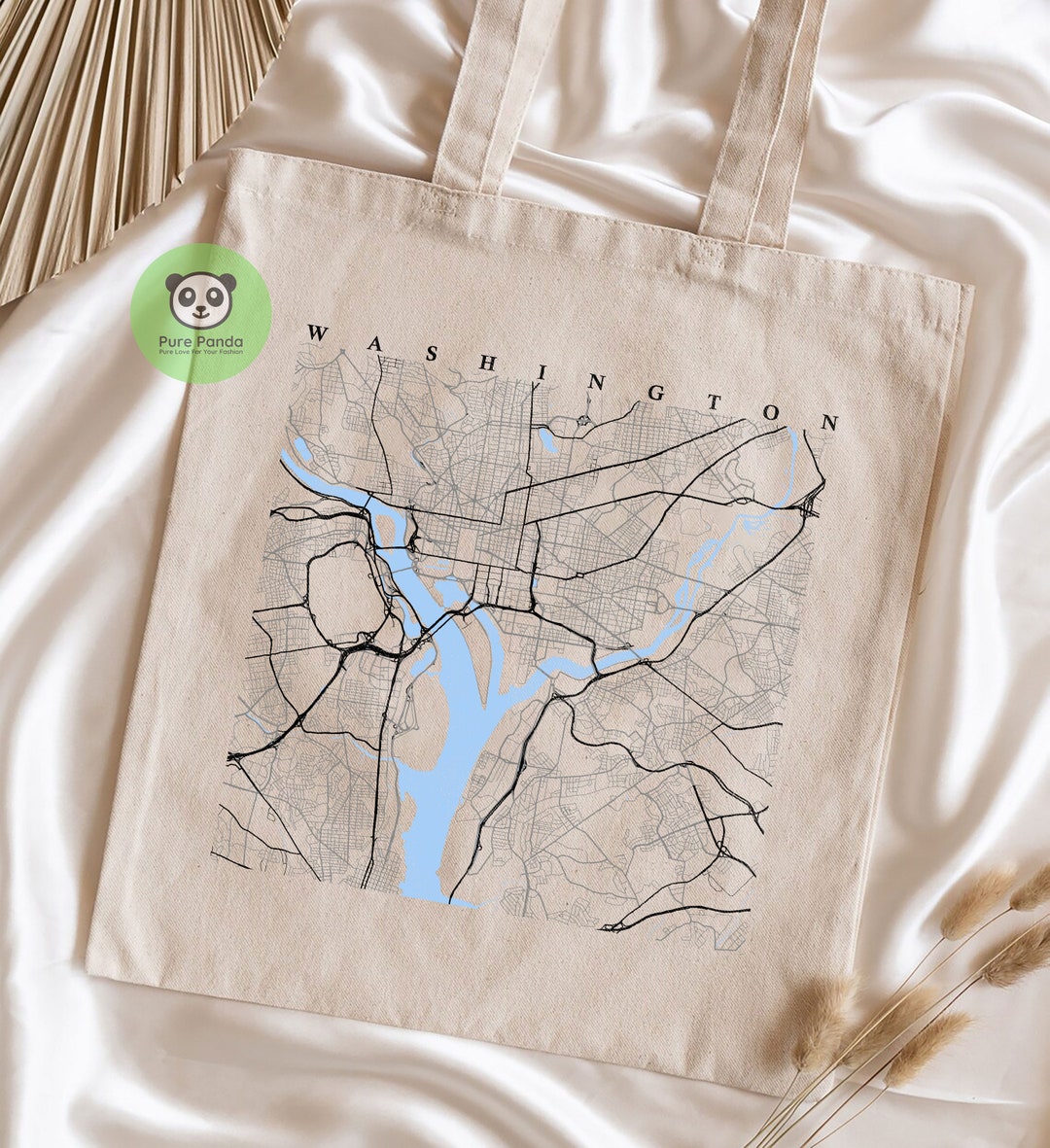 USA Maps Washington Tote Bag USA Maps Eco Tote Bag Aesthetic Y2K Gift ...
