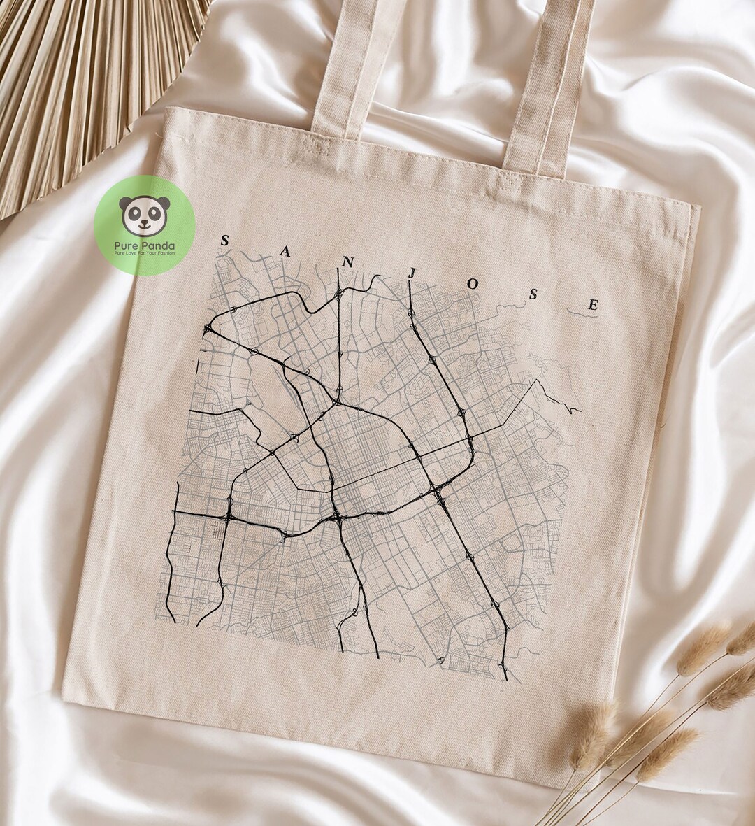 USA Maps San Jose Tote Bag USA Maps Eco Tote Bag Aesthetic Y2K Gift ...