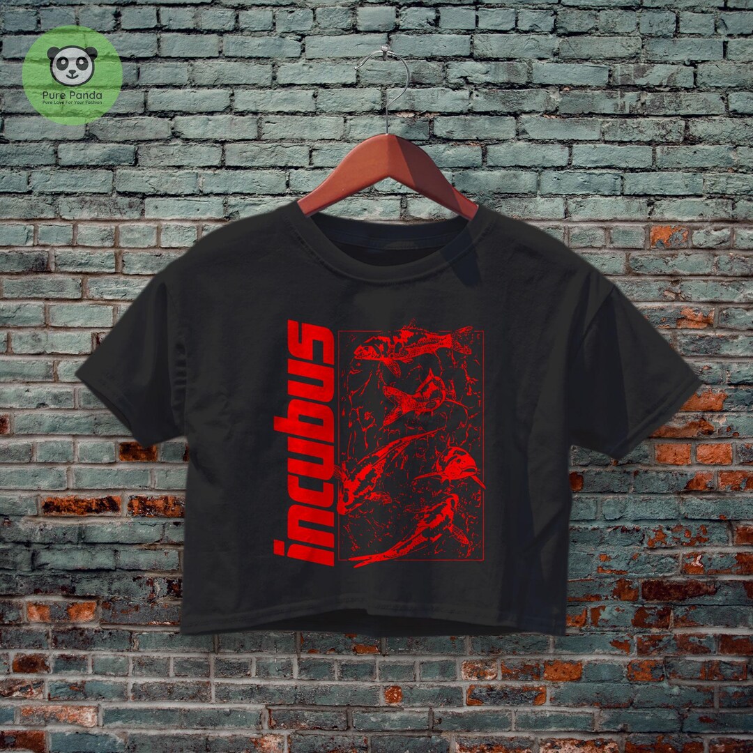 Vintage Incubus Band Fish 90's Crop Top Incubus Cropped Tee Custom Y2K ...
