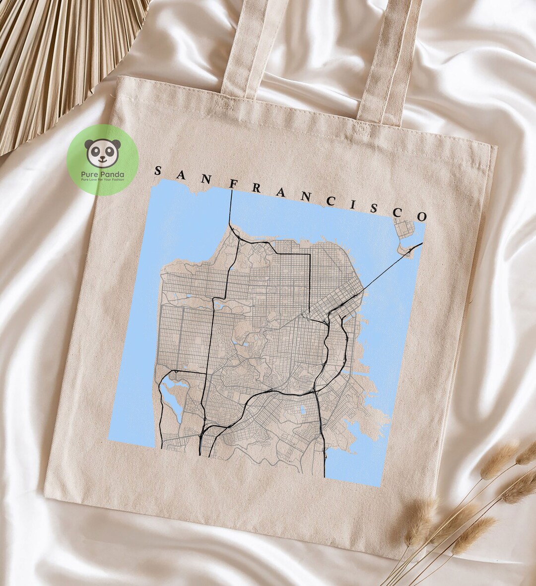 USA Maps San Francisco Tote Bag USA Maps Eco Tote Bag Aesthetic Y2K ...