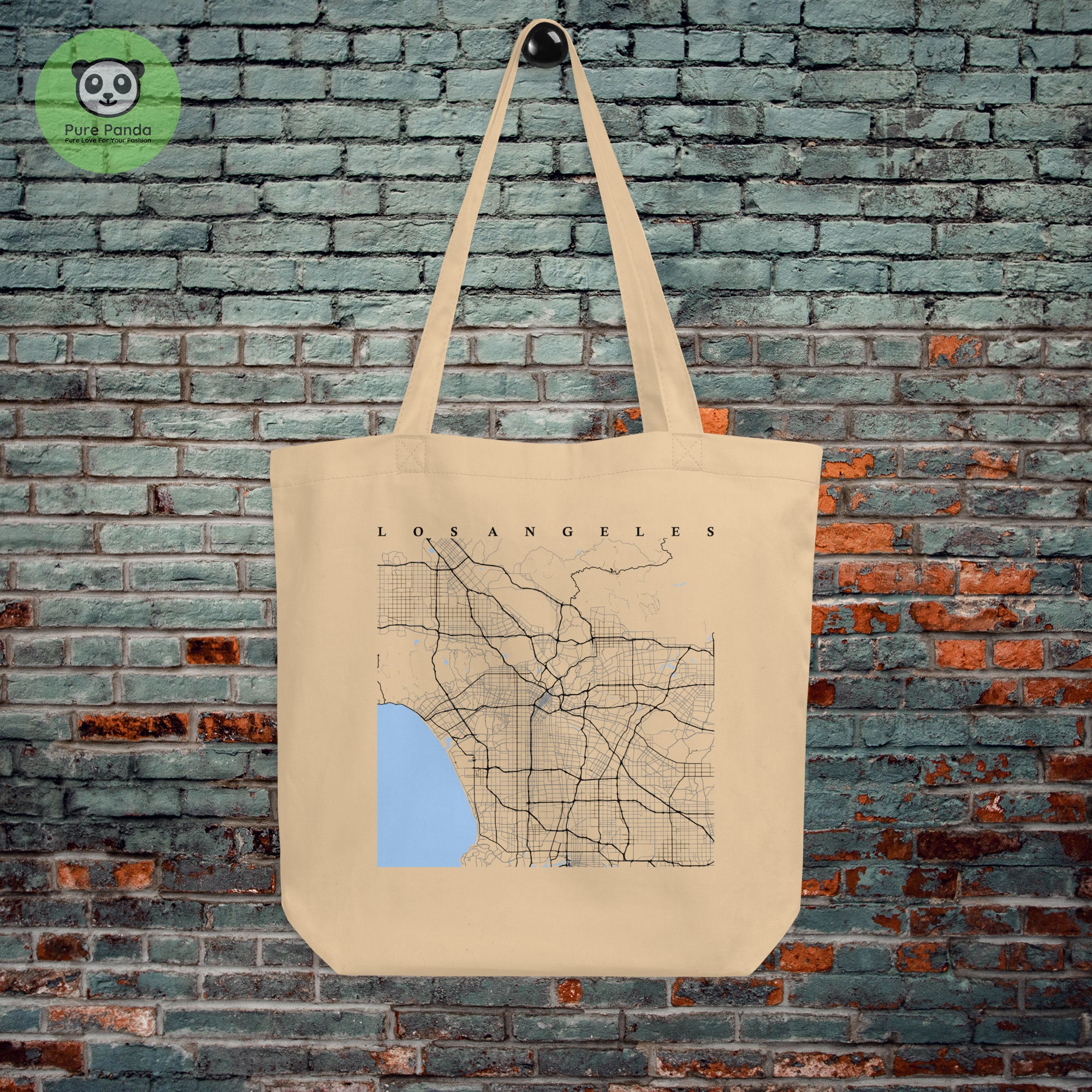 USA Maps Los Angeles Tote Bag USA Maps Eco Tote Bag Aesthetic Y2K Gift ...