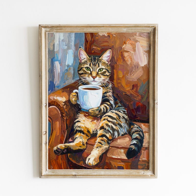Witch Tabby Cat - Etsy UK