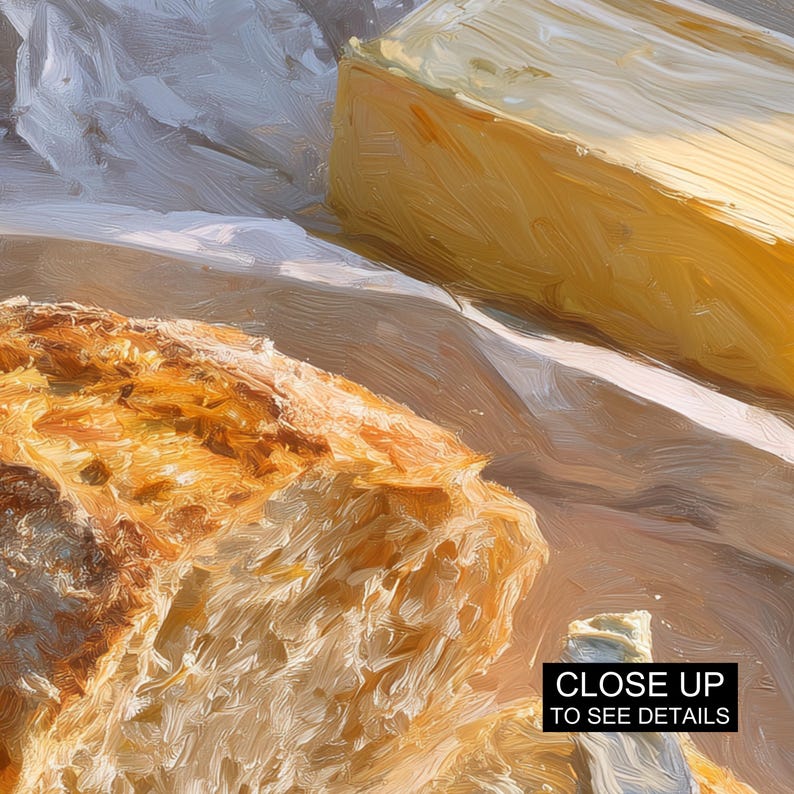 Romantic Sourdough Bread Still Life Print – Rustic Kitchen Wall Art ...