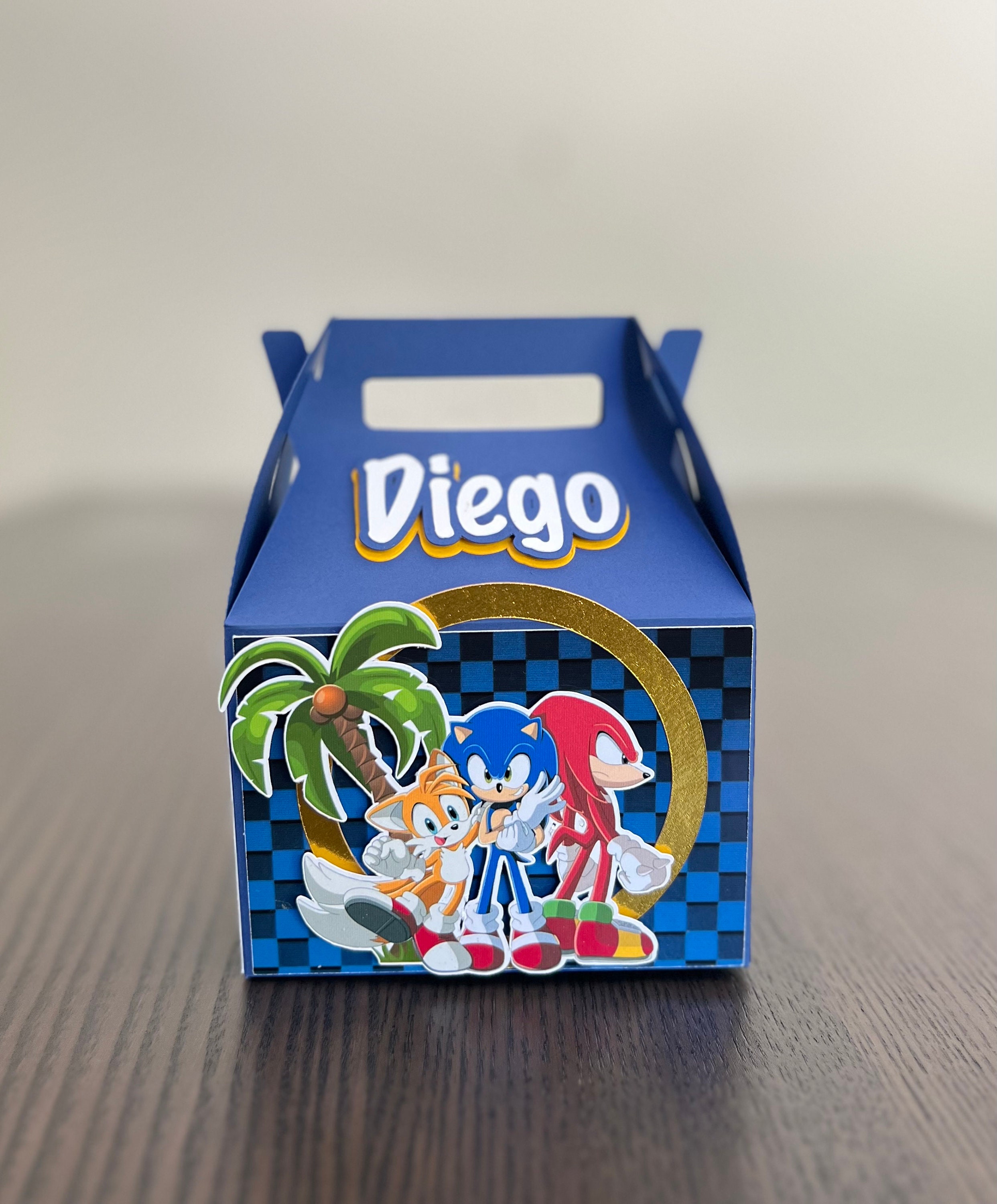 Sonic Party Favor Boxes Set of 6 Caketopper Party - Etsy