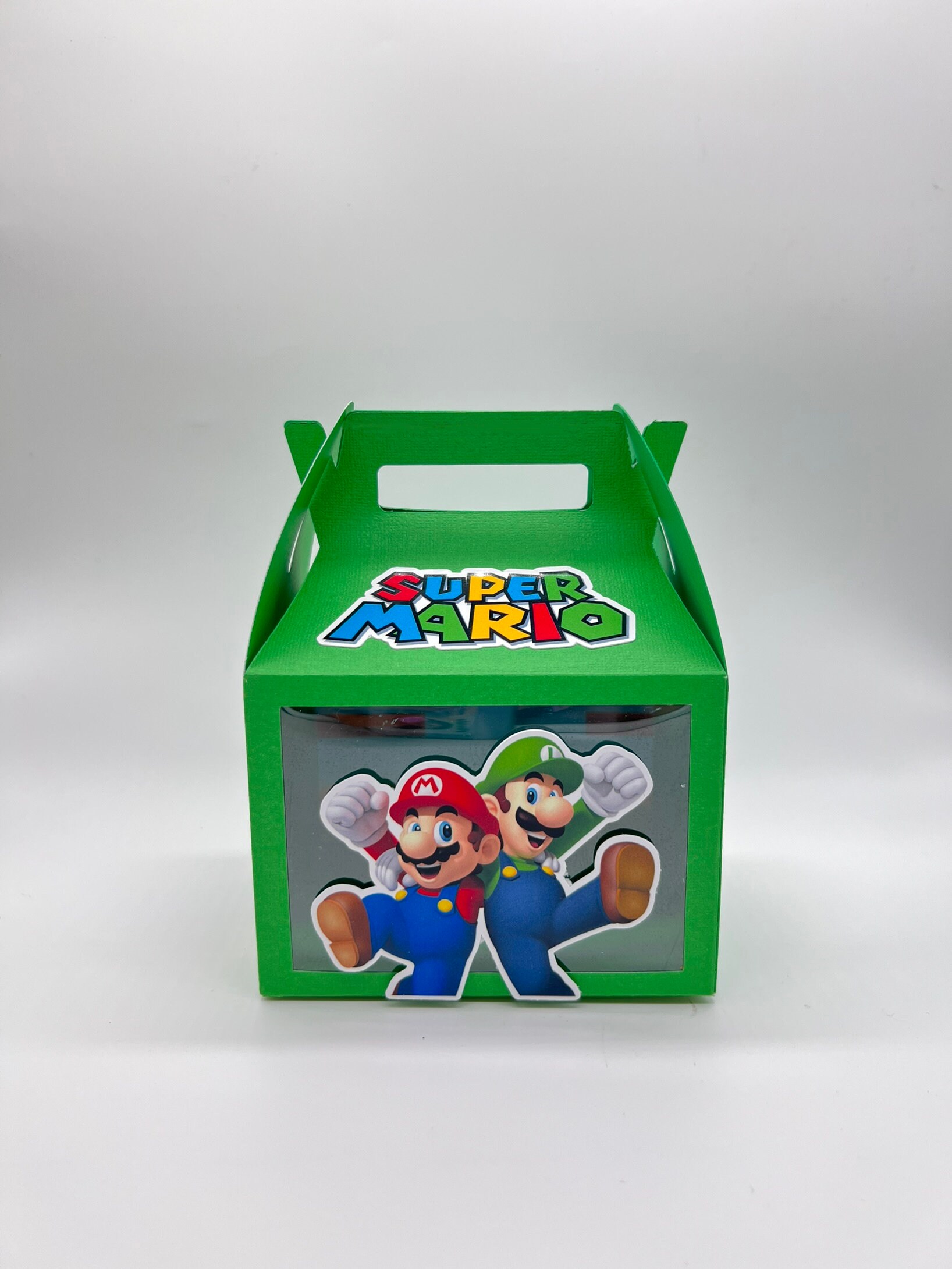 Mario Favor Boxes Set of 6 Cake Topper Party Decoration - Etsy