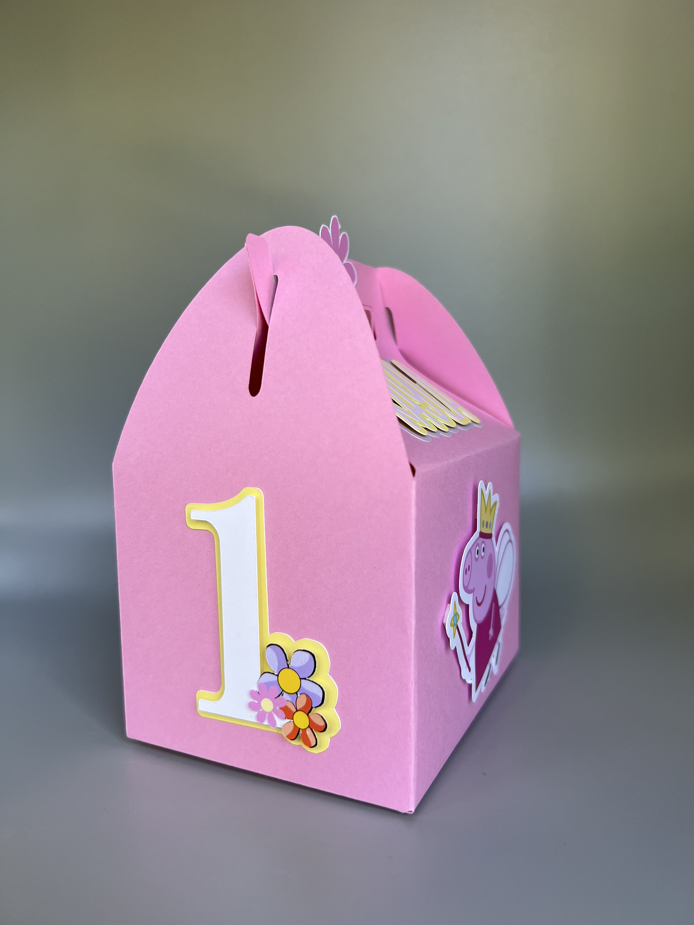 Peppa Pig Favor Boxes Set of 6 Party Favor Boxes Caketopper - Etsy