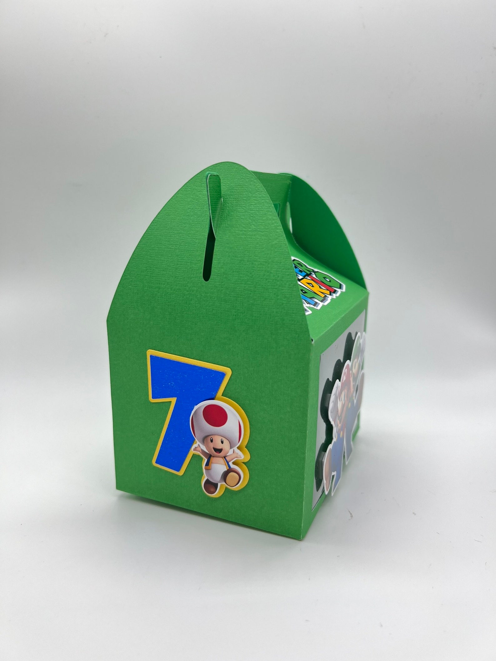 Mario Favor Boxes Set of 6 Cake Topper Party Decoration - Etsy