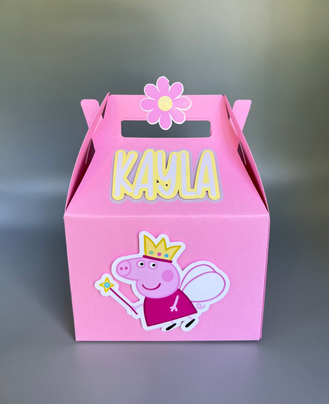 Peppa Pig Favor Boxes Set of 6 Party Favor Boxes Caketopper - Etsy