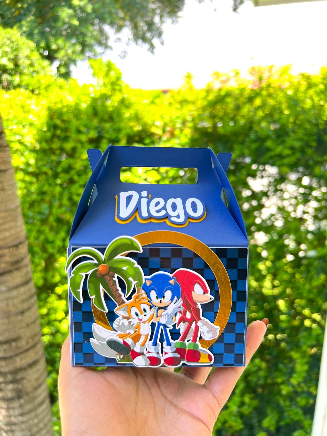 Sonic Party Favor Boxes Set of 6 Caketopper Party Decoration - Etsy