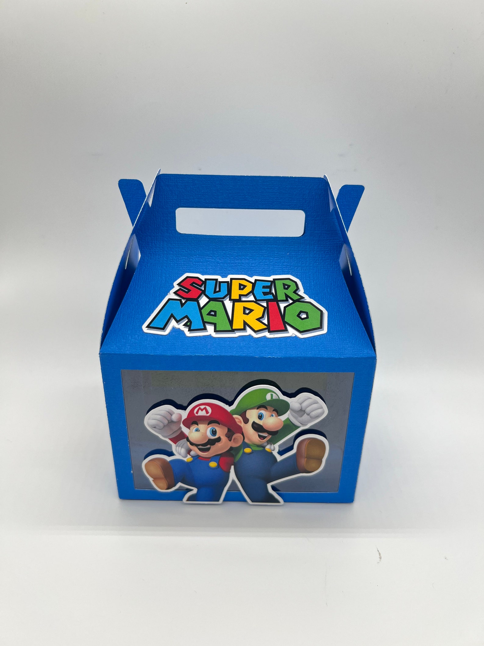 Mario Favor Boxes Set of 6 Cake Topper Party Decoration - Etsy