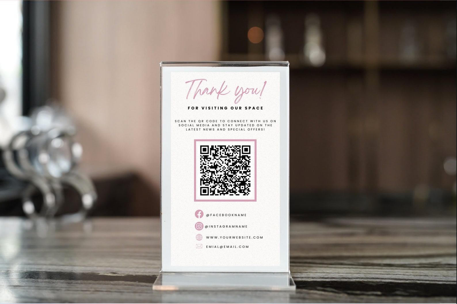 QR Code Sign, Scan to Pay, Connect Sign, Printable Social Media QR Code ...