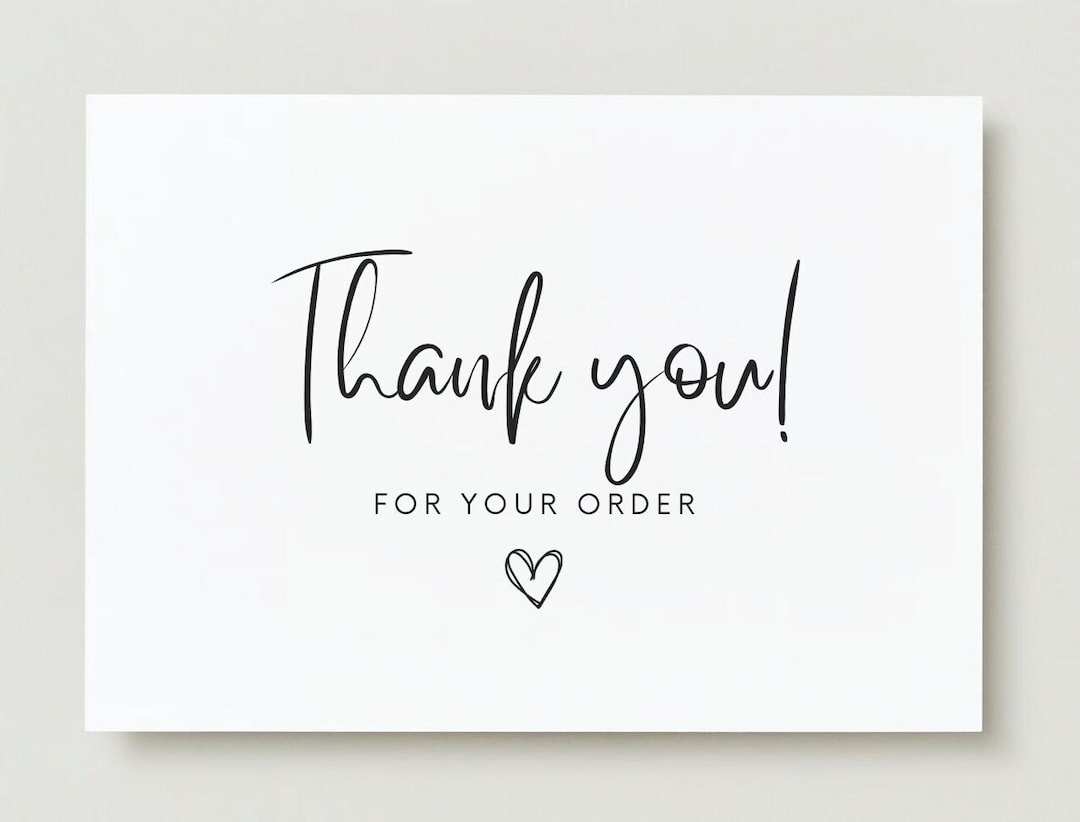 Small Business Thank You Card Template, Editable Business Thank You ...