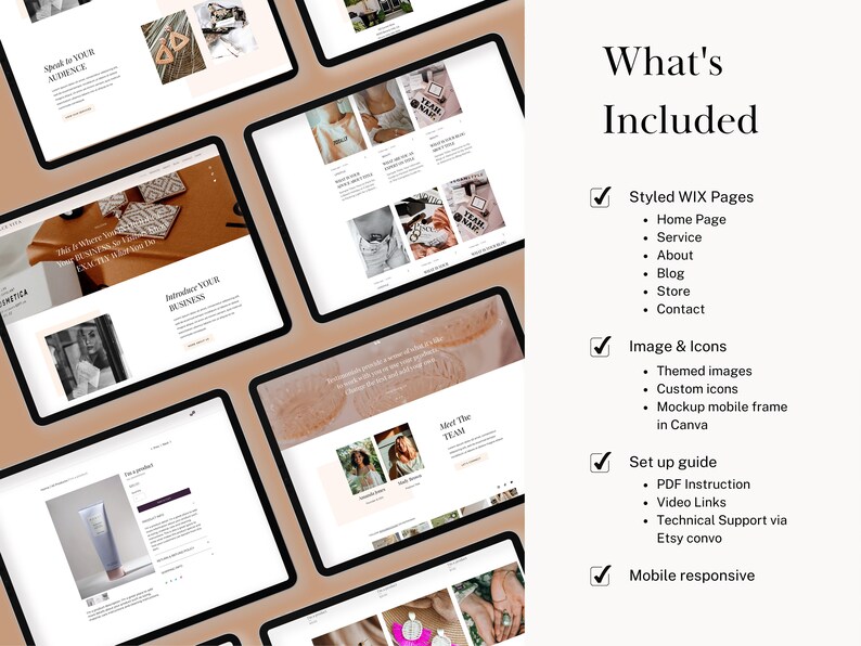 Website Template Wix, Wix Template, Coach Website, E-commerce Website Template, Elegant Wix ...