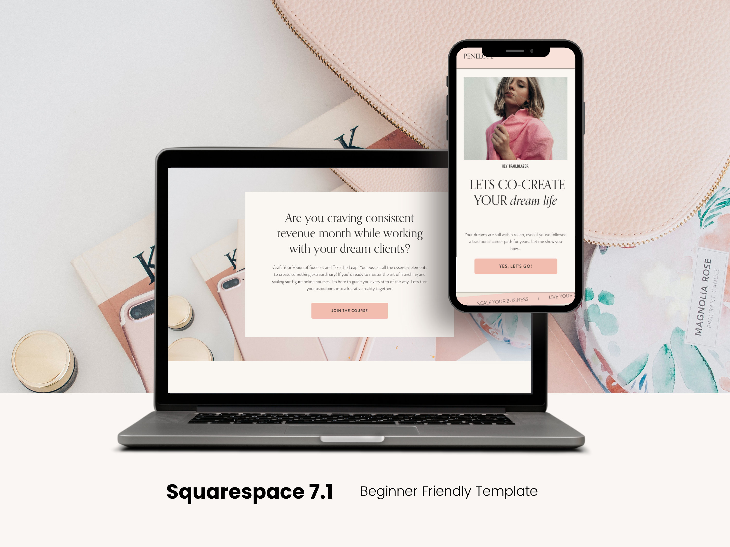 Sales Page Squarespace 7.1 Template, Single Page Funnel for Selling ...