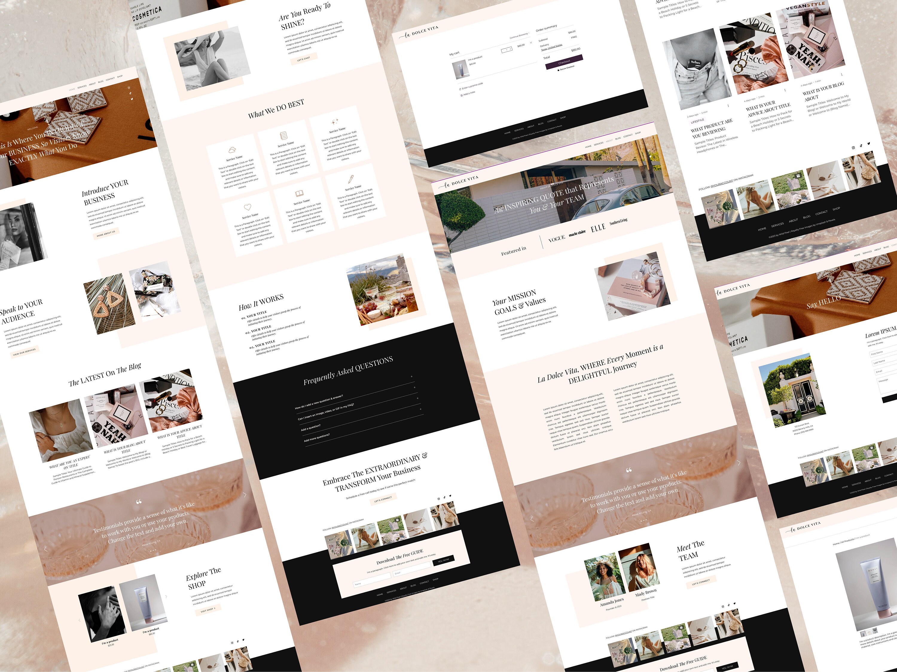 Website Template Wix, Wix Template, Coach Website, E-commerce Website ...