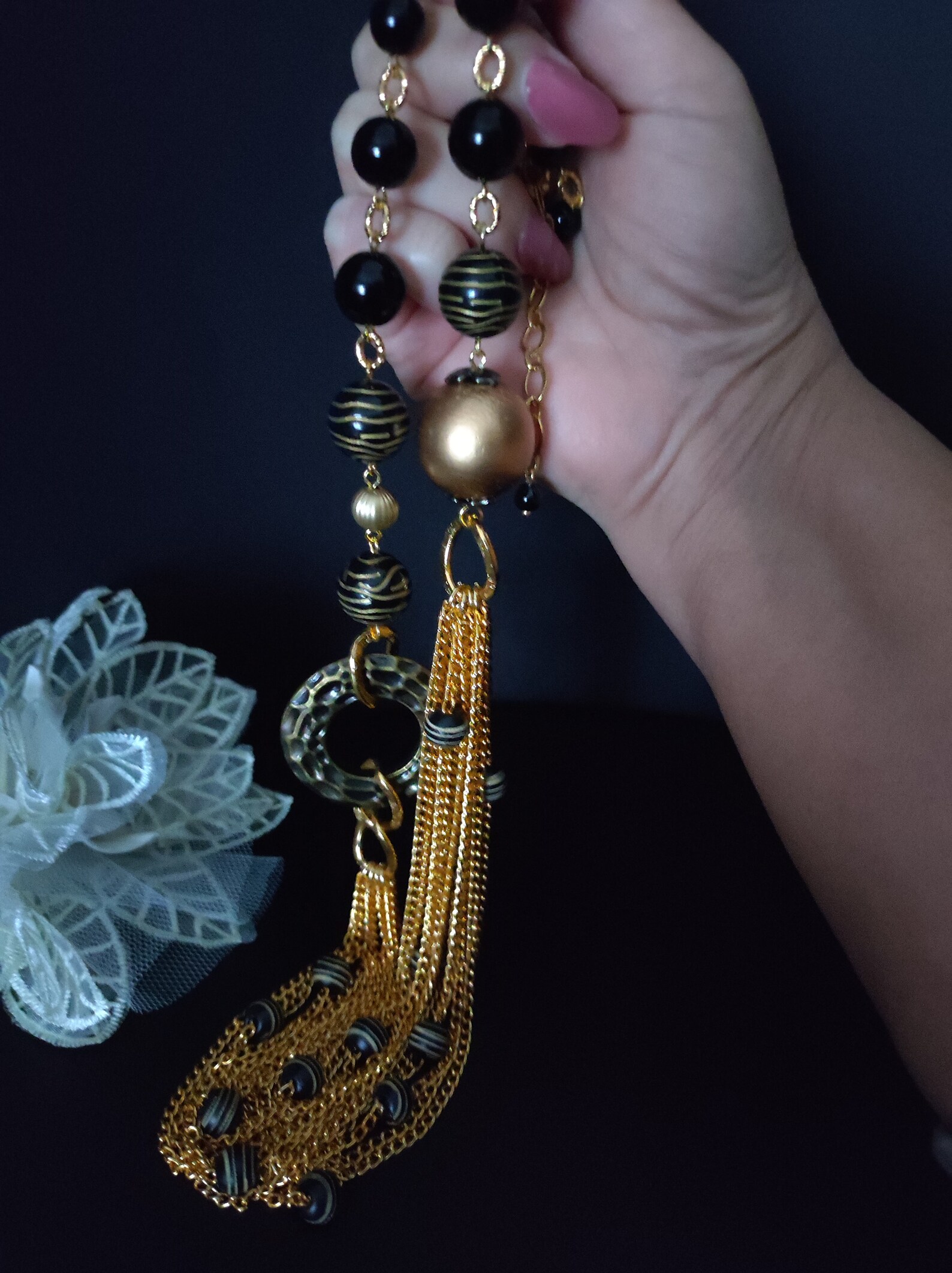 Multi-strand Chain Necklace, Long Chain Necklace, Long Multi-strand ...