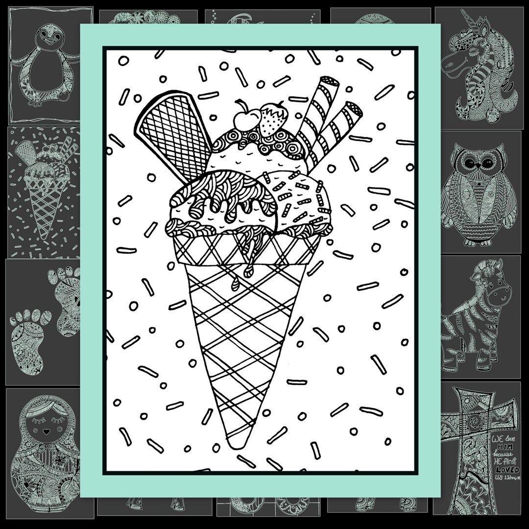 Doodle Art, Hand Drawn, Intricate, Original, Colouring Pages, Seasonal ...