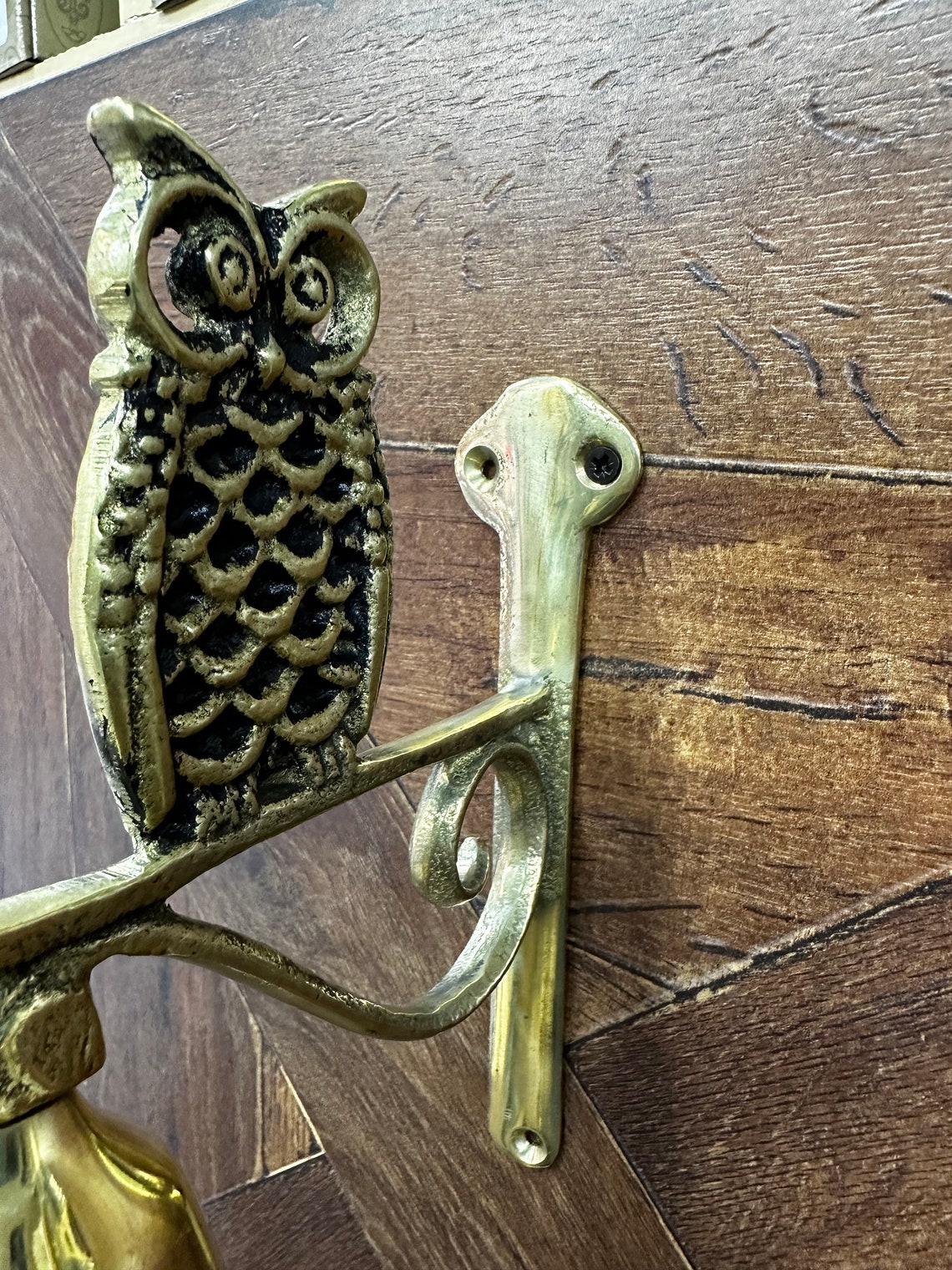 Owl Bird Doorbell Brass Wall Mounted Rustic Doorbell Farmhouse Rustic ...