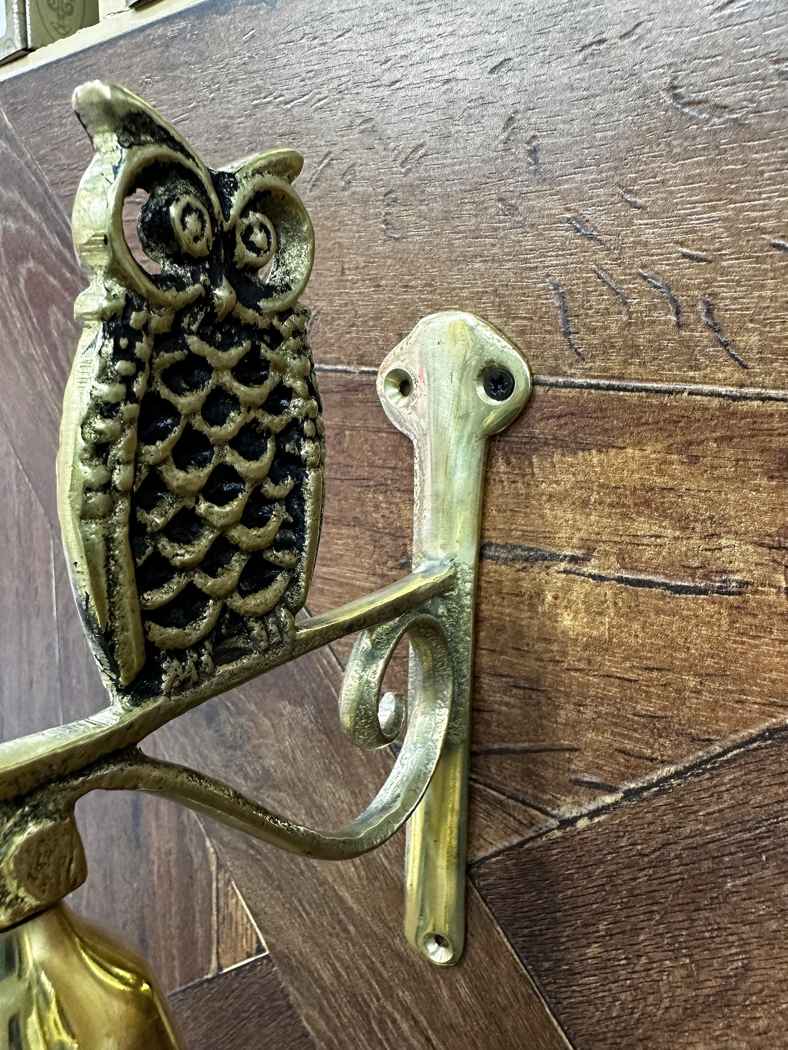 Owl Bird Doorbell Brass Wall Mounted Rustic Doorbell Farmhouse Rustic ...