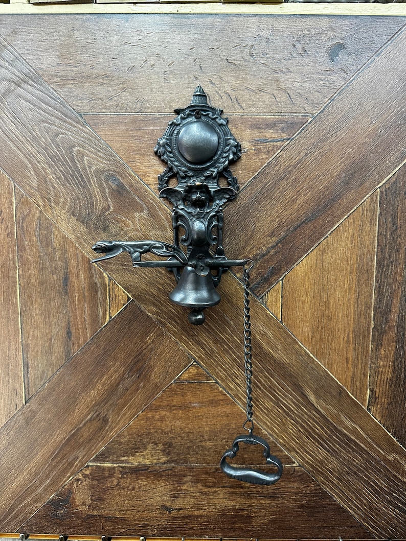 Angel Doorbell Brass Wall Mounted Rustic Doorbell Farmhouse Rustic ...