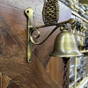 Owl Bird Doorbell Brass Wall Mounted Rustic Doorbell Farmhouse Rustic ...