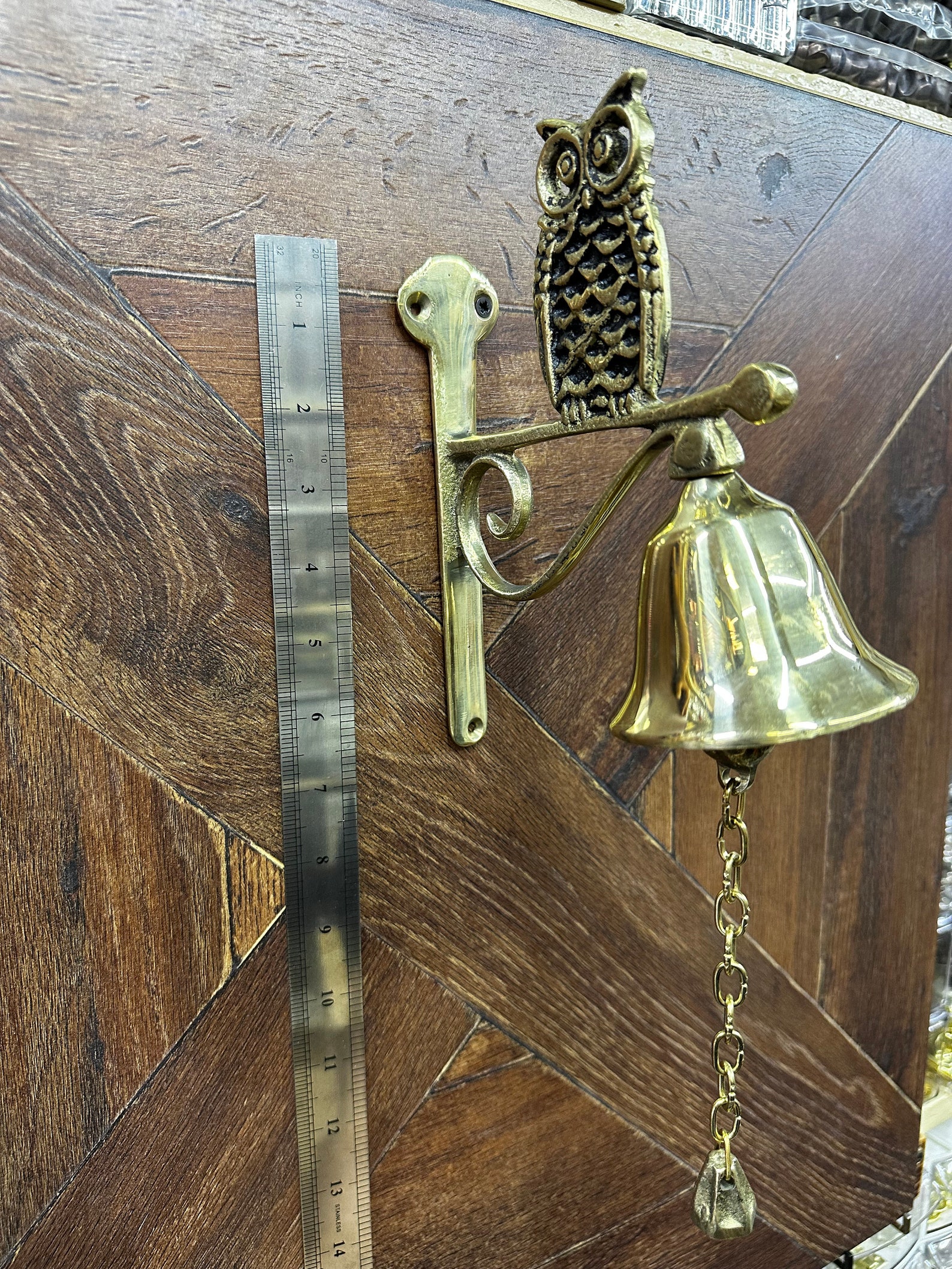 Owl Bird Doorbell Brass Wall Mounted Rustic Doorbell Farmhouse Rustic ...