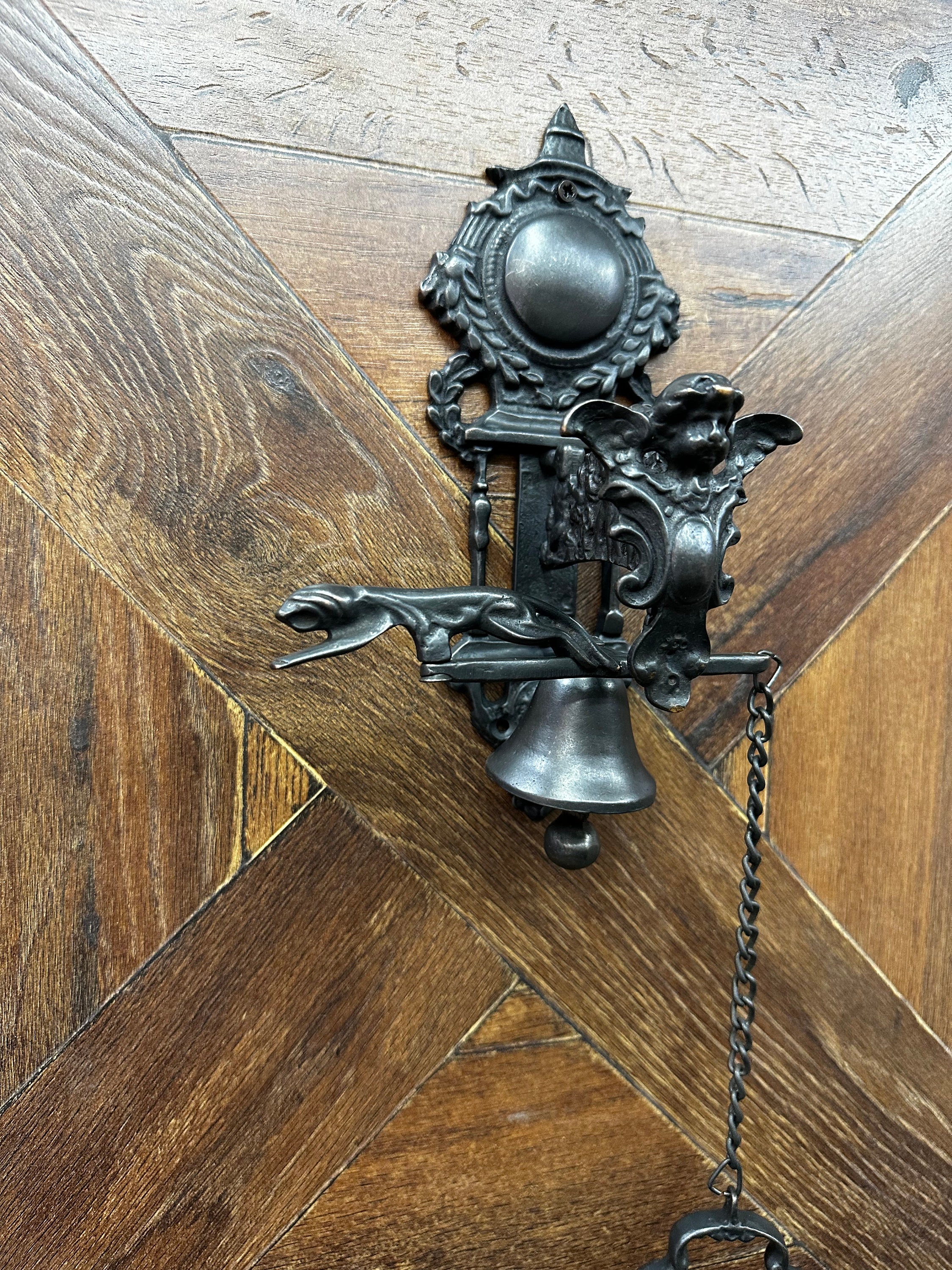 Angel Doorbell Brass Wall Mounted Rustic Doorbell Farmhouse Rustic ...