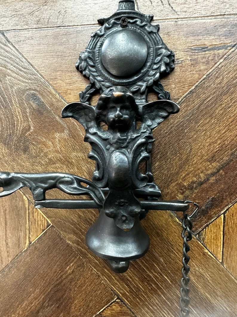 Angel Doorbell Brass Wall Mounted Rustic Doorbell Farmhouse Rustic ...