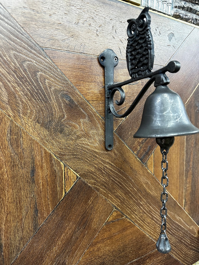 Owl Bird Doorbell Brass Wall Mounted Rustic Doorbell Farmhouse Rustic ...