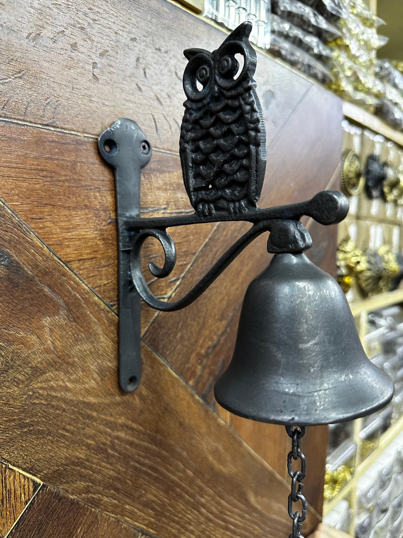 Owl Bird Doorbell Brass Wall Mounted Rustic Doorbell Farmhouse Rustic ...