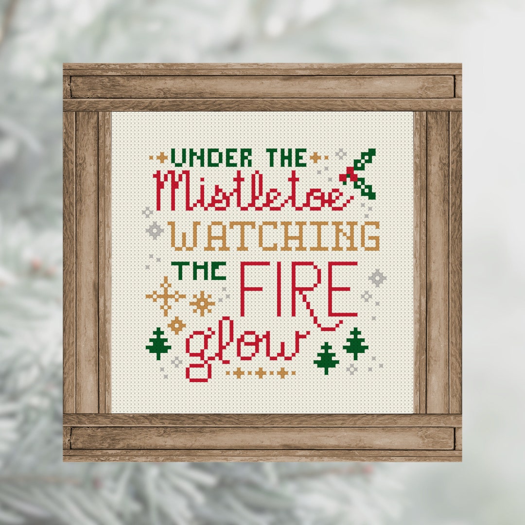 Under the Mistletoe Cross-stitch Pattern Taylor Gift - Etsy