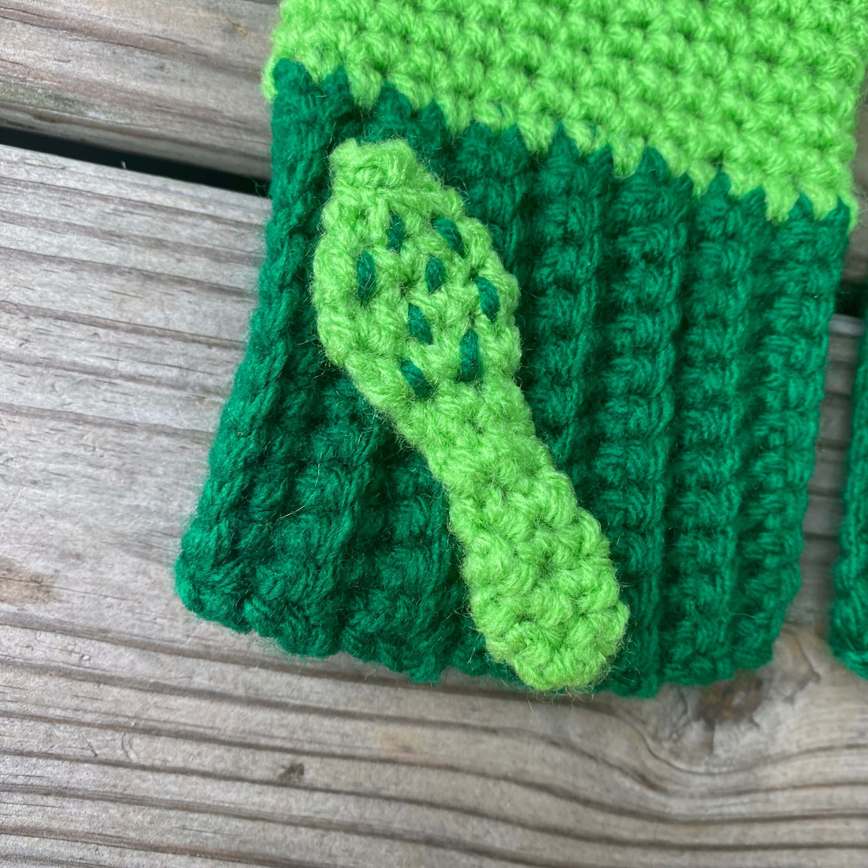 Kawaii Asparagus Crochet Fingerless Gloves - Etsy