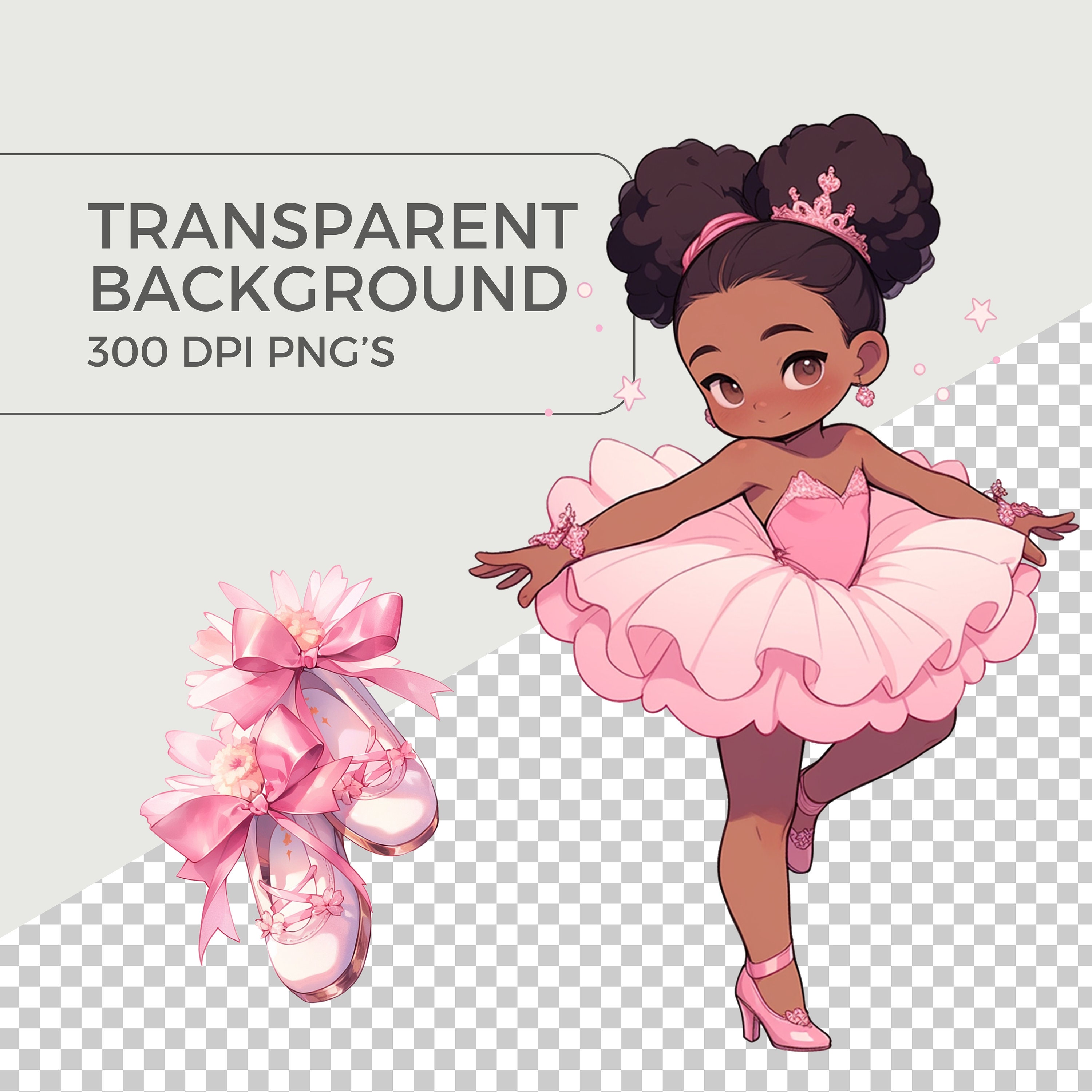 Pink Ballerina Girl Clipart, Commercial License, Little Girl Dancing ...