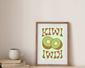 Kiwi Poster - Etsy