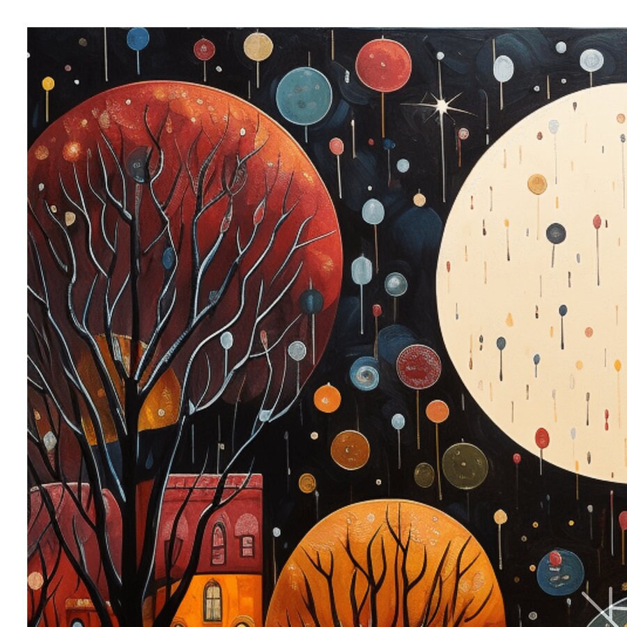 Beneath the Full Moon: Naive Art Portraying Family Love in the Rain ...