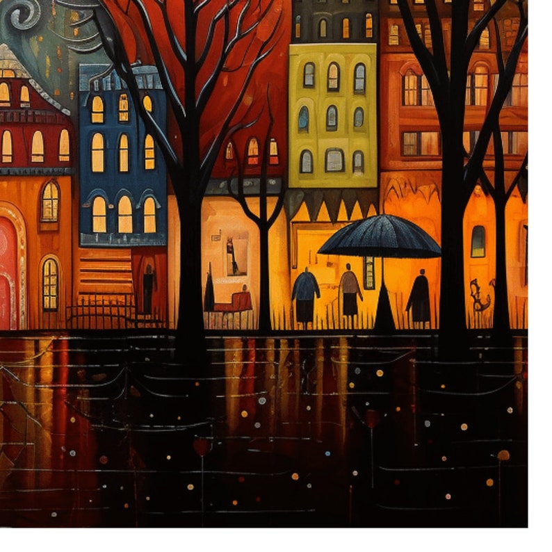 Beneath the Full Moon: Naive Art Portraying Family Love in the Rain ...