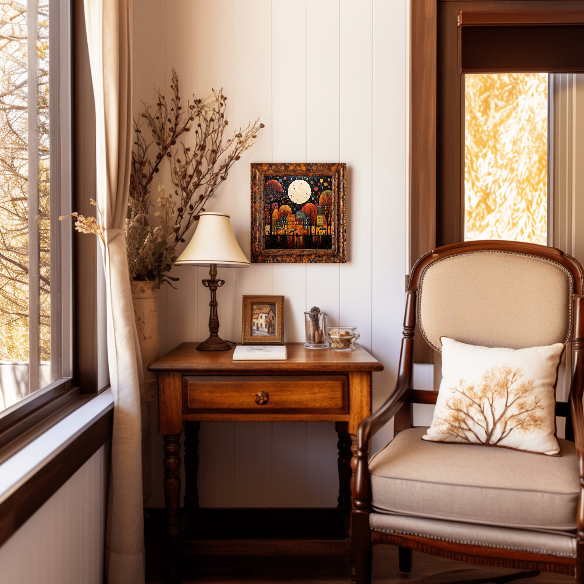 Beneath the Full Moon: Naive Art Portraying Family Love in the Rain ...