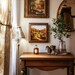 Golden Pathways: A Folk Art Journey Through Fall in Warm Colors | AI ...